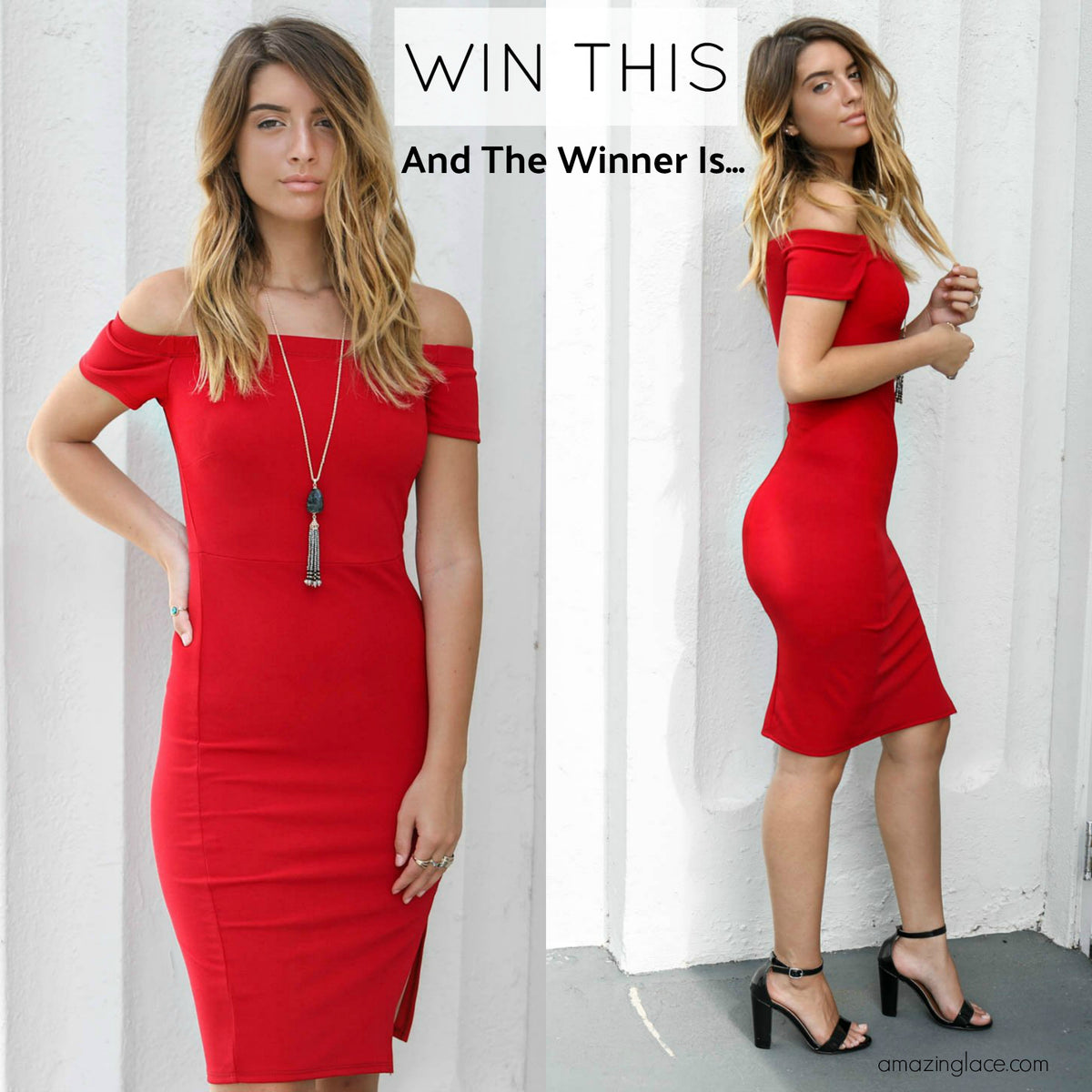 Contest Winner - Fireball Red Dress – Amazing Lace