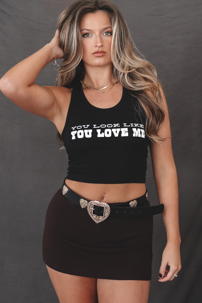 You Look Like You Love Me Graphic Tank – Amazing Lace
