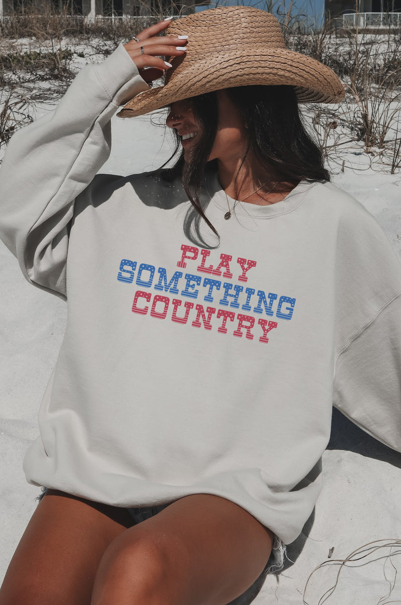 Play Something Country Concert Unisex Graphic Crewneck Pullover ...