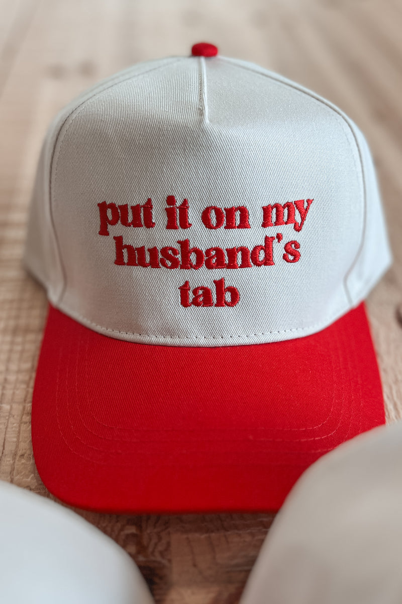 Put It on My Husbands Tab Trucker Hat – Amazing Lace